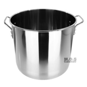 Stock Pot 52 QT Steamer with Divider Stainless Steel Brew Big Vaporera Tamalera Tamales 13Gal