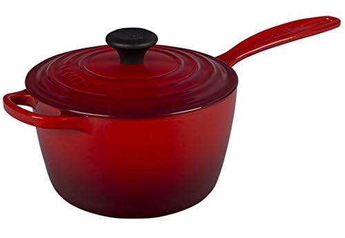 Le Creuset Enameled Cast Iron Signature Saucepan, 2.25 qt., Cerise