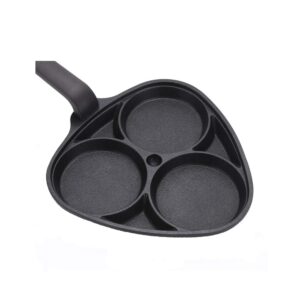 kitchen flower cookin clover 3 divider non stick egg frying pan (22cm x 21cm)