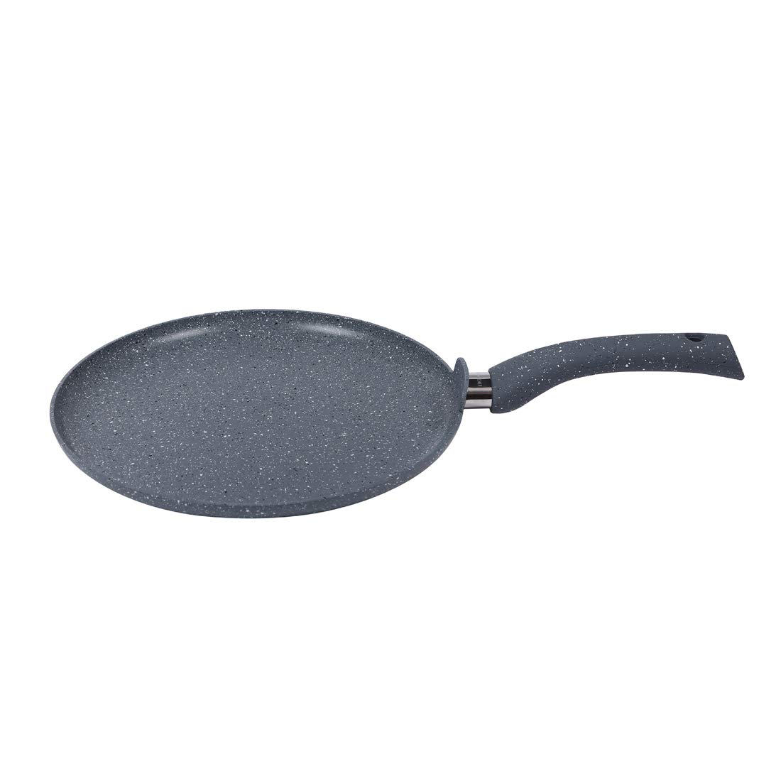 Wonderchef Granite Non-Stick Dosa Tawa | Induction Bottom | Soft-Touch Handles | Virgin Grade Aluminium | PFOA/Heavy Metals Free | 3.5mm | 28cm Non Stick Tawa | Grey