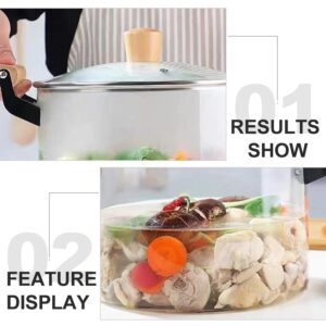 Cooking Pot Cooking Pot Pot Glass Pot Noodle Pot Transparent Glass Pot Heat-resistant Soup Pot Porridge Pan Home Cooking Pot 2.5L Cooking Pot Cooking Pot Glass Pot Pot Glass Saucepan