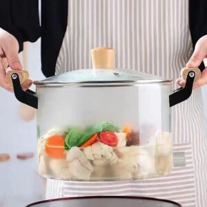 Cooking Pot Cooking Pot Pot Glass Pot Noodle Pot Transparent Glass Pot Heat-resistant Soup Pot Porridge Pan Home Cooking Pot 2.5L Cooking Pot Cooking Pot Glass Pot Pot Glass Saucepan