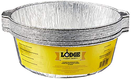 Lodge Aluminum Foil Dutch Oven Liners and Lid Lifter for Lodge Camp Dutch Ovens