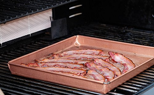 The Ove Glove BBQ & Oven Tray - Non-Stick, Reusable, and Easy to Clean Barbecue Grilling and Oven Accessory (Large, Copper)