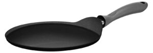 hascevher teflon classic nonstick 11 inch crepe pan, griddle cookware cr11 black