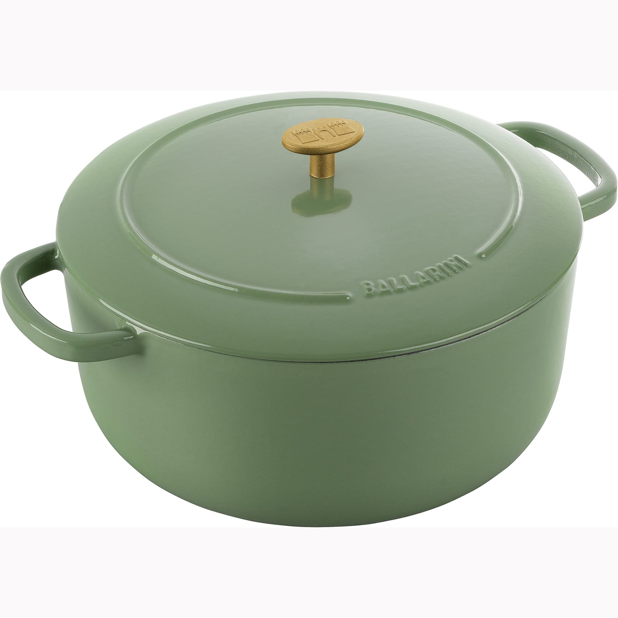 BALLARINI Bellamonte Cast Iron 7.6-qt Round Dutch Oven - Saggio Green