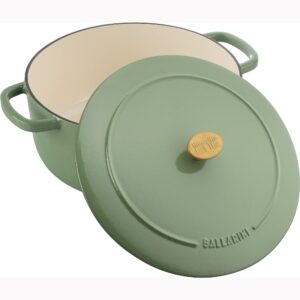 BALLARINI Bellamonte Cast Iron 7.6-qt Round Dutch Oven - Saggio Green