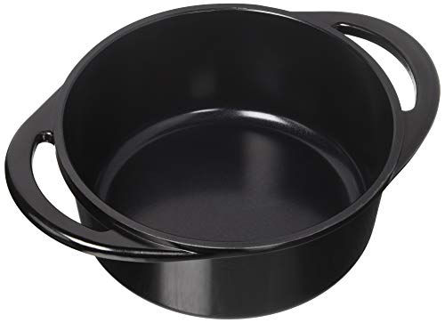 CorVex Stock Pot with Lid, Large, Black