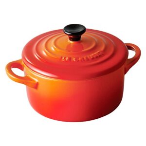 le creuset mini round cocotte flame, 1 ea