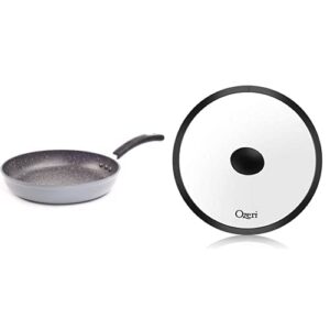 ozeri 12" stone earth frying pan and lid set, with 100% apeo & pfoa-free stone-derived non-stick coating from germany