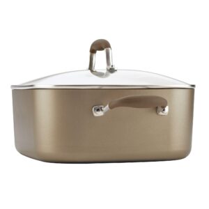 7-Quart Square Dutch Oven with Lid Umber