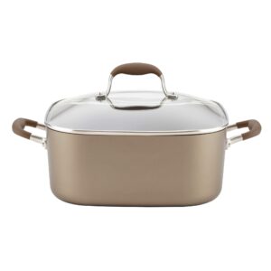 7-Quart Square Dutch Oven with Lid Umber