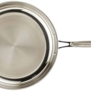 Cuisinart 12 Inch Skillet with Glass Cover, Chef's Classic Collection, 722-30G Chef's Classic Stainless 9-Inch Open Skillet