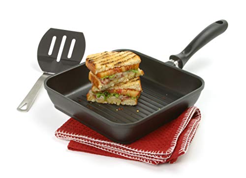 Norpro Nonstick Square Grill Pan, 9.5", Cast Aluminum