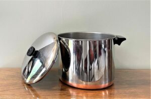 revere ware 8 quart qt. copper bottom stockpot stock pot