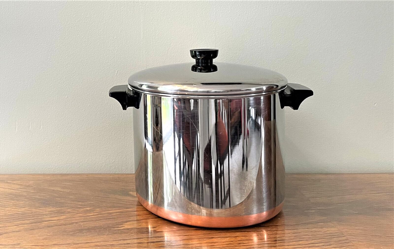 Revere Ware 8 Quart Qt. Copper Bottom Stockpot Stock Pot