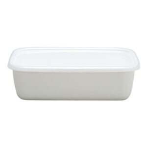 noda horo, japanese enamel food container, stockpot, medium size, made in japan, 0.85 l