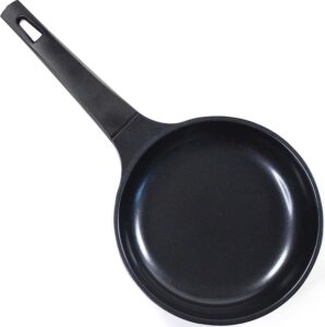 evaco cast aluminum non-stick omelet pan 9.5" es024-bih, induction ready, heat conduction, searing & sautéing, 900°f tolerance