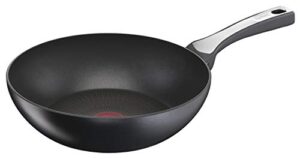 tefal 28cm wok pan, unlimited on, non- stick induction, aluminium, exclusive