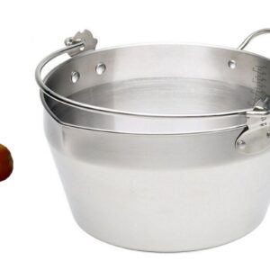 Homemade Jam Pot Stainless Steel Maslin Pan For Jelly & Soup,Canning Tools (4.5Litre - 4qt)