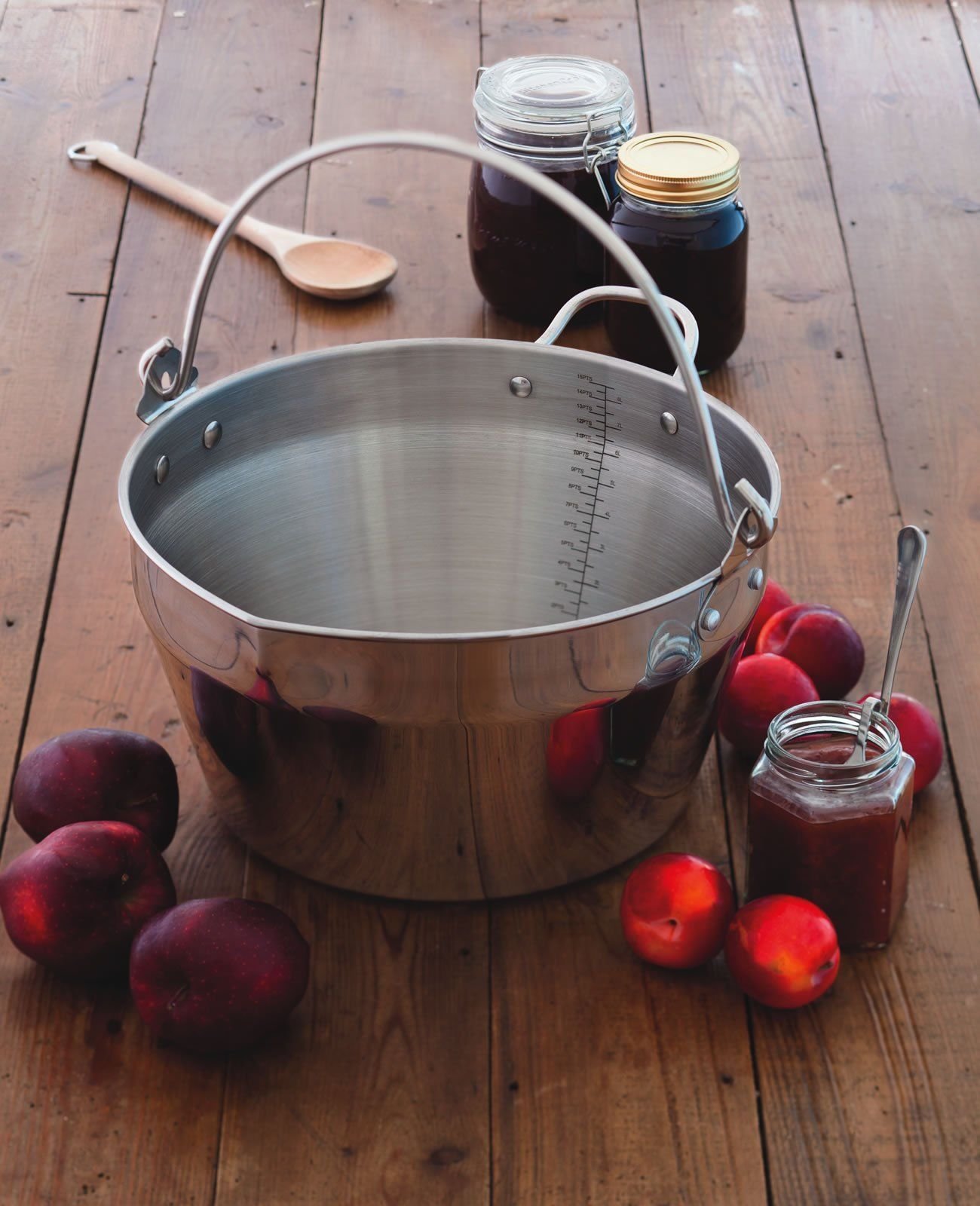 Homemade Jam Pot Stainless Steel Maslin Pan For Jelly & Soup,Canning Tools (4.5Litre - 4qt)