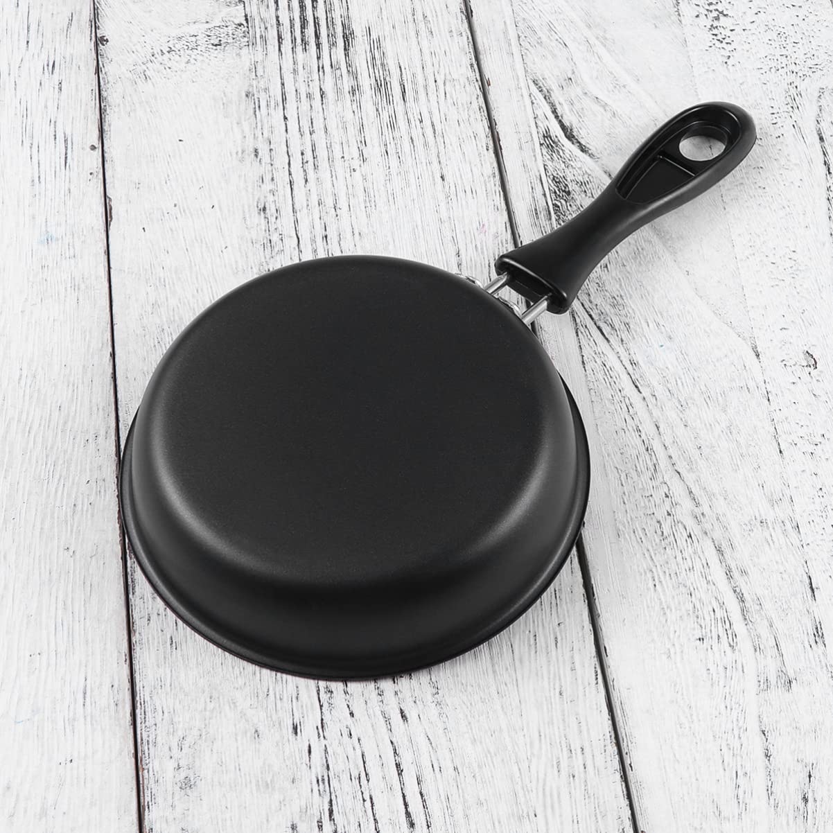 Cabilock Mini Egg Omelette Pancake Pots and Pans Nonstick Frying Pan Mini Cooking Pan Saucepan Cookware for Fried Eggs Pancake Making (12CM)