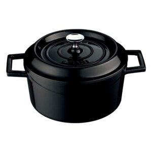 lava signature enameled cast-iron round dutch oven - 7 quart, obsidian black