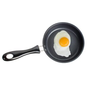 Nonstick Frying Pan Skillet, Non Stick Carbon Steel Fry Pan Egg Pan Omelet Pans, Egg Pancake Mini Non Stick Fry Frying Pan, Diameter 5 Inches