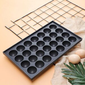 Takoyaki Pan, 28 Takoyaki Maker Baking Pan Japanese Octopus Meatball Grill Pan Egg Mold Tray Plate for Home Kitchen Cake Cooking Tool (13x7.9Inches)