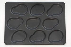 lloydpans egg pan, 12.88 x 17.88 inch 9-cavity irregular egg pan, pre-seasoned pstk