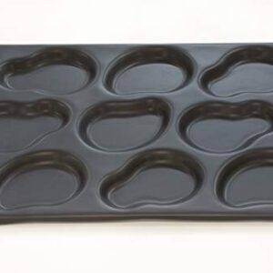 LloydPans Egg Pan, 12.88 x 17.88 Inch 9-Cavity Irregular Egg Pan, Pre-Seasoned PSTK