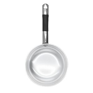 Pentole Agnelli Saltare Aluminium Blower Frying Pan 5 Mm. Thick with Cool Handle, Diameter 28 Cm, 28cm, Silver