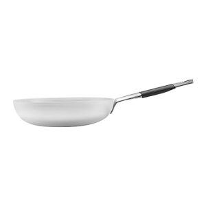 Pentole Agnelli Saltare Aluminium Blower Frying Pan 5 Mm. Thick with Cool Handle, Diameter 28 Cm, 28cm, Silver