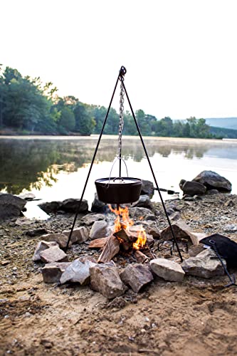 Lodge Tall Boy Tripod with 5 Quart Deep Camp Dutch Oven