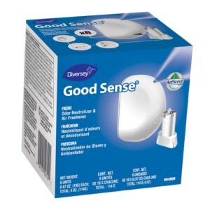 diversey good sense automatic spray system, fresh scent, yellow, 0.67 oz cartridge, 12/carton