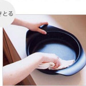 Sori Yanagi Nambu Ironware Iron Pot, Deep Type, 8.7 inches (22 cm), Induction Compatible, Stainless Steel Lid Included