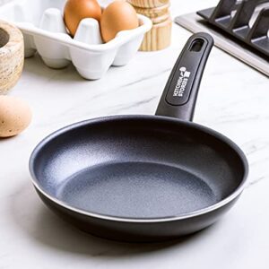 Kitchen Stories Searsmart Nonstick Frying Pan 24cm-Black-Induction Compatible-Oven Safe, 24 cm - Frypan