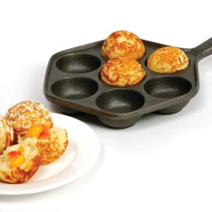 SCI Scandicrafts 7-Cup Aebeleskiver Pan, Cast Iron