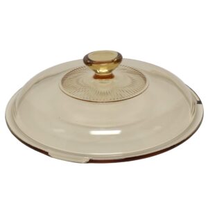 Visions 3.5L Covered Dutch Oven Amber Glass Pot & Lid