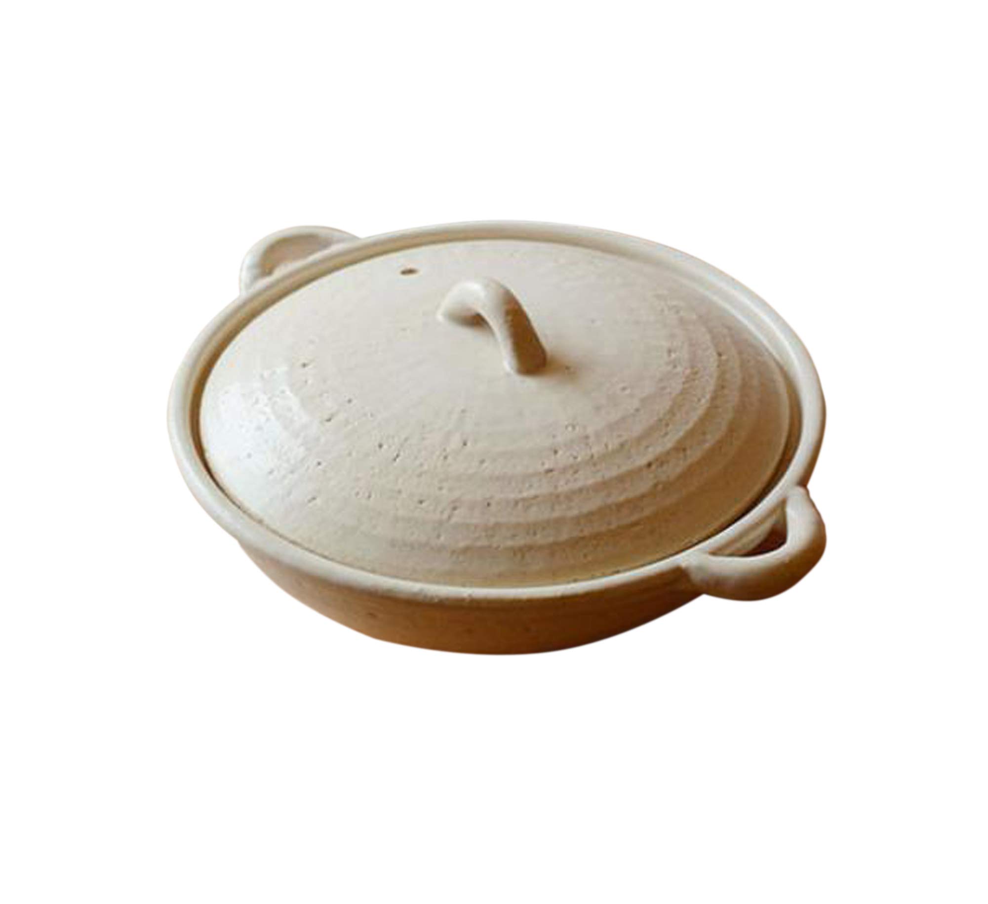 Japanese Donabe Cocer Cooking Pot, For 2-3 people, 1500cc, White