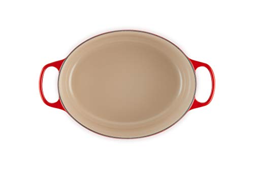 Le Creuset Enameled Cast Iron Noel Collection Signature Oval Dutch Oven, 6.75 qt., Applique w/Gold Knob