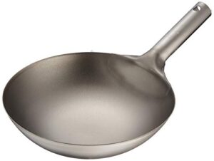 ebm pure titanium ultra lightweight wok 10.6 inches (27 cm)