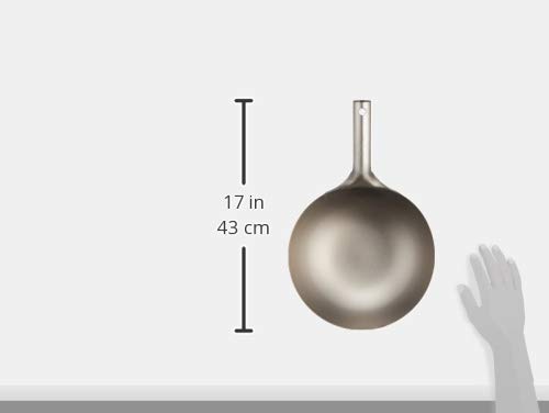 EBM Pure Titanium Ultra Lightweight Wok 10.6 inches (27 cm)