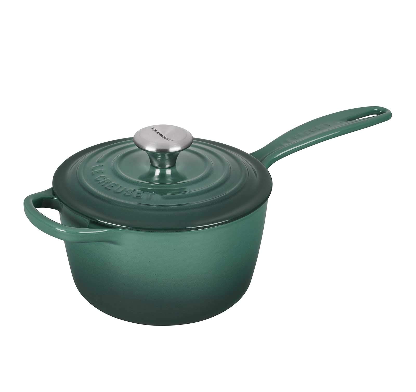 Le Creuset Signature Enameled Cast-Iron Dutch Oven, Saucepan, And Skillet 5 Piece Bundle Set - Artichaut