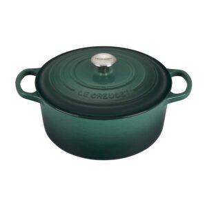 Le Creuset Signature Enameled Cast-Iron Dutch Oven, Saucepan, And Skillet 5 Piece Bundle Set - Artichaut