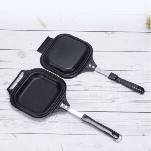 CHICIRIS Aluminum Pan, Non-Stick Frying Pan, Suitable for Omelets, Bacon, Burgers, Pancakes, Fried Eggs, Steak, Even Heating, Small and Compact, Easy to Clean