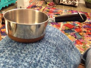 newer revere ware copper clad 1 qt. saucepan boiler with no lid ((((clean