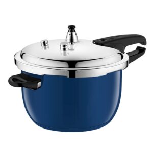 adagro double happiness pressure cooker 304 stainless steel household gas induction cooker universal mini explosion-proof pressure cooker sapphire blue