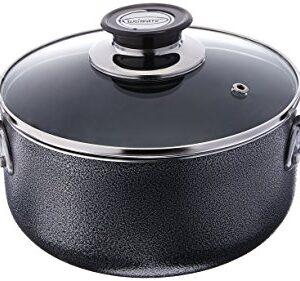 2 Handle Non-Stick Sauce Pot With Glass Lid - 2.5 Qt