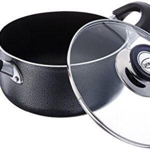 2 Handle Non-Stick Sauce Pot With Glass Lid - 2.5 Qt